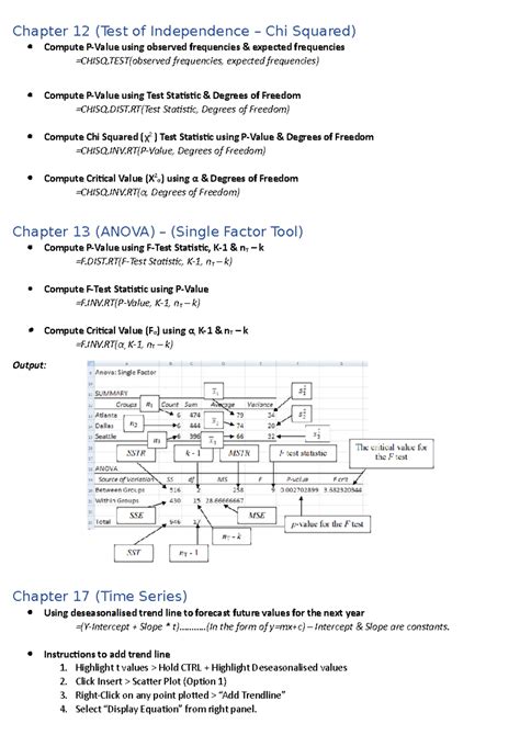 Practical Cheat Sheet Good For Exams Chapter 12 Test Of
