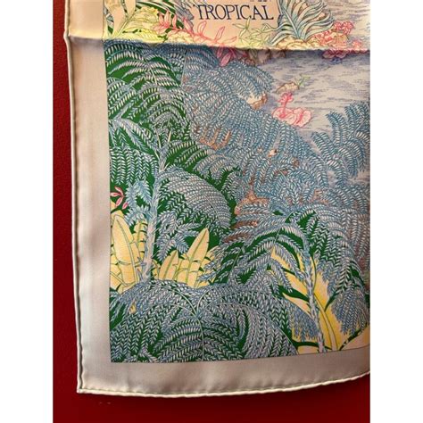 Carré Foulard Hermès Faubourg Tropical