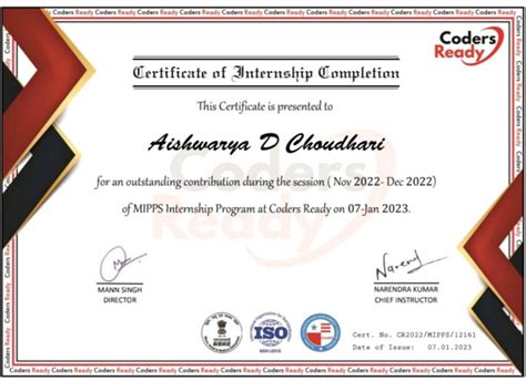 Aishwarya Choudhari On Linkedin Codersready Mippstcrc Mippsoct2022