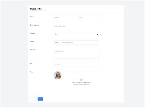 Tailwind CSS Form By Yujesh K C On Dribbble