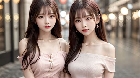 双胞胎姐妹美女静态壁纸 静态壁纸下载 元气壁纸