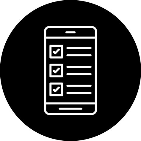 Survey Mobile App Vector Icon Style 22544828 Vector Art At Vecteezy