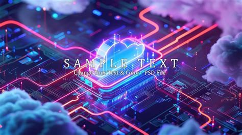 Cloud Computing Network Premium Ai Generated Psd