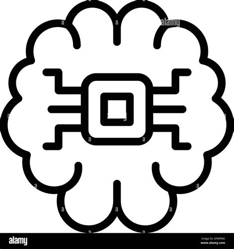 Microchip Drone Icon Outline Microchip Drone Vector Icon For Web Design Isolated On White