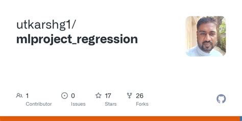 GitHub Utkarshg Mlproject Regression