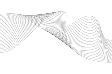 Abstract Line Wave White Background Modern Wavy Line Abstract