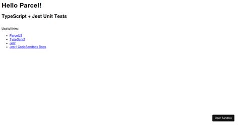 Hello Ts Jest Codesandbox