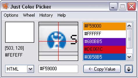 Just Color Picker Untuk Windows Unduh