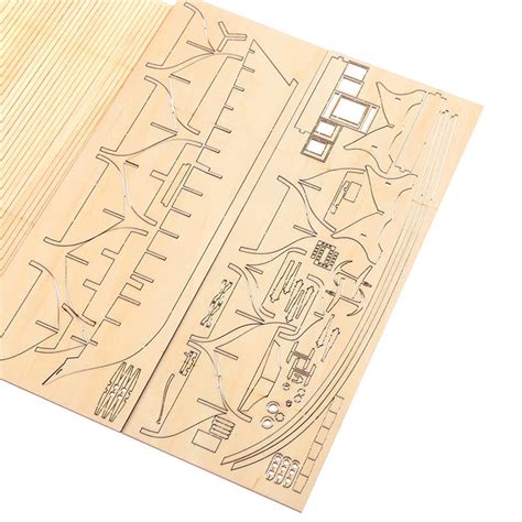 1 100 Diy Halcon Wooden Sailing Boat Model Kit Gyoby® Toys