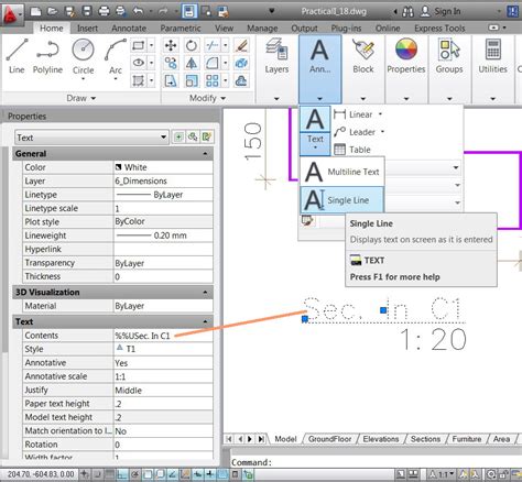 Solved Underlining The “single Text” And “multiline Text” Autodesk