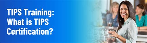 Tips Training What Is Tips Certification 360training