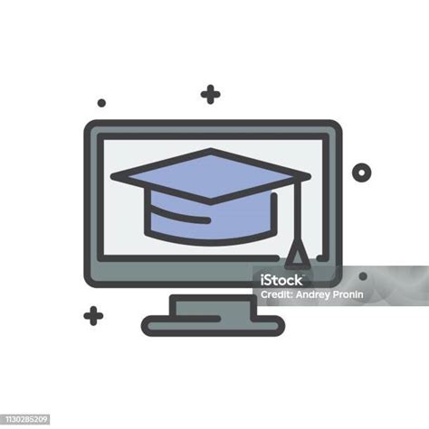 흰색 배경 그래픽 및 웹 디자인 현대 간단한 벡터 기호에 대 한 E러닝 라인 아이콘 인터넷 개념입니다 웹사이트 디자인 웹 버튼 또는 모바일 애플 리 케이 션에 대 한 최신