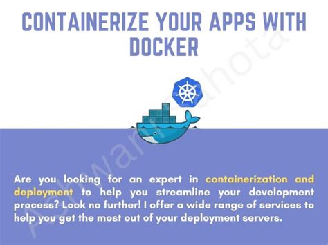 containerized web apps with docker upwork