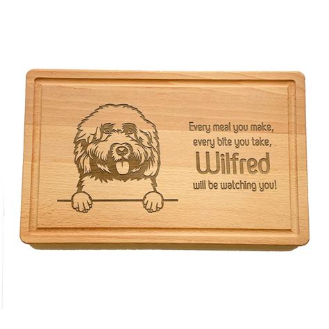 Personalised Cockapoo Chopping Board Add Your Dogs Name