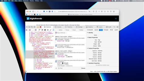 How To Use Inspect Element On Mac Using The Safari Browser Digital Trends