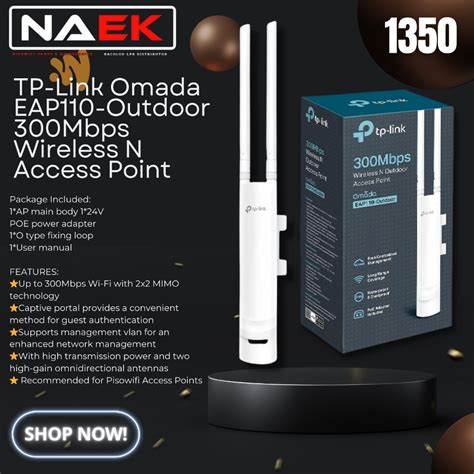 Tp Link Eap110 Outdoor Antenna 300mbps N Access Eap110 Outdoort Shopee Philippines