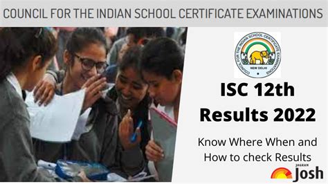 Isc 12th Results 2022 Out Know Where When And How To Check Cisce Isc