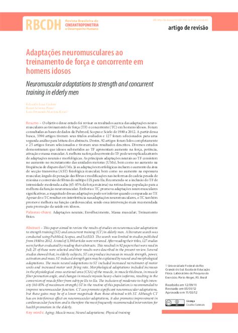Pdf Neuromuscular Adaptations To Strength And Concurrent Training In