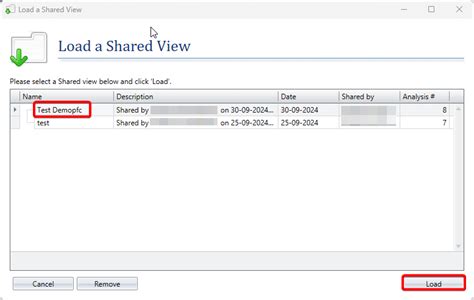 Treeview Share View And Load View Functionality