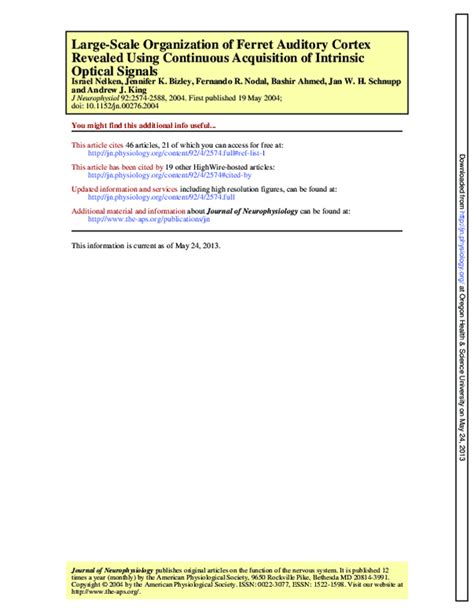 Pdf Optical Signals Revealed Using Continuous Acquisition Of