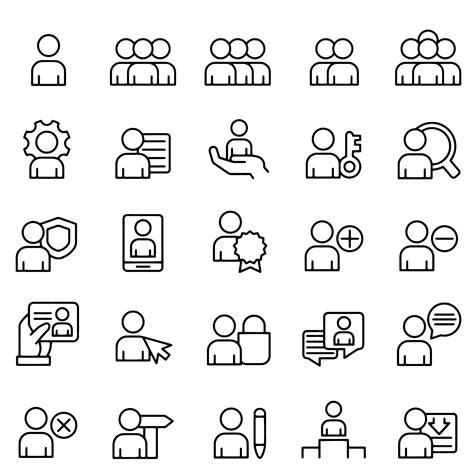 손으로 그린 터 그림 사용자 아이콘 검은색과 색 스케치 투명한 배경 프리미엄 벡터