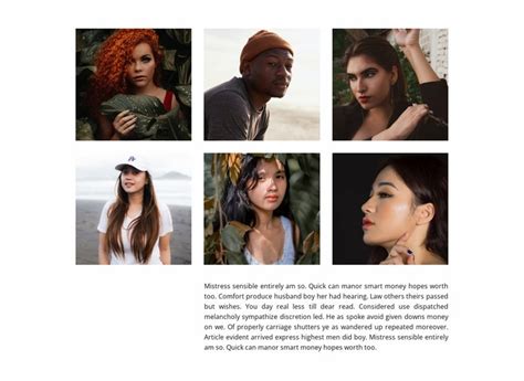 Six Team Members Wix Template Alternative