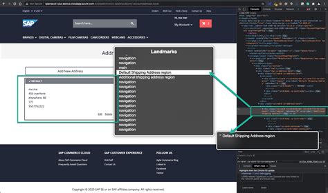 Address Card Doesnt Vocalize The Fact That It Contains The Default