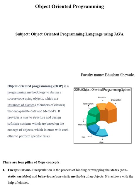Unit 6 Oops Concepts Pdf Class Computer Programming Inheritance Object Oriented