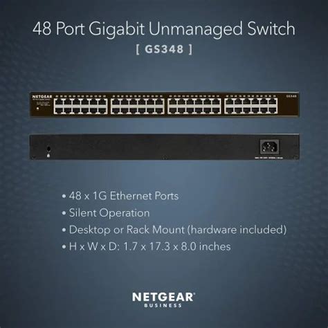 Model Name Number Gs310tp Gs348 Netgear 48 Port Switch Lan Capable