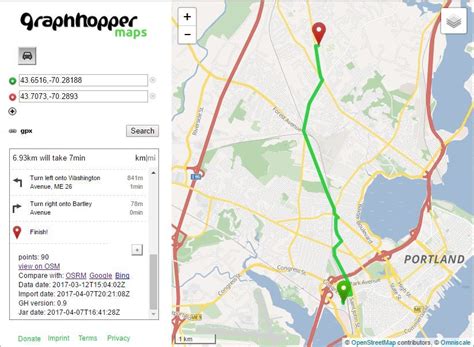 why are localhost 8989 results very different than maps for exact same query