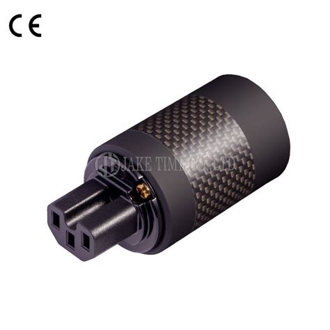 Audio Connector Iec 60320 C15 音响级欧规电源插座 黑皮革漆 黑色碳纤维外壳 镀金 购买音响级插头插座 音响用电源插头 Iec 60320 C15产品上