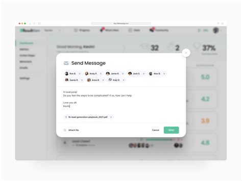 Send Message Saas Web App Design By Alex Gilev