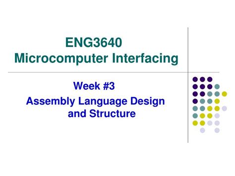 Ppt Eng3640 Microcomputer Interfacing Powerpoint Presentation Free