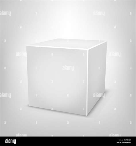 3d White Cube Stock Vector Image And Art Alamy