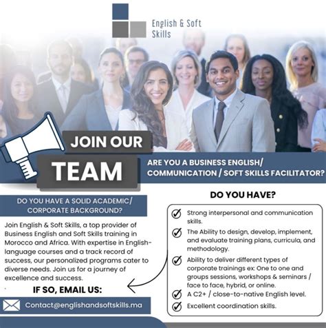 English And Soft Skills On Linkedin Joinourteam Careeropportunity