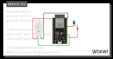 Dht22 Esp32 Copy Wokwi Esp32 Stm32 Arduino Simulator