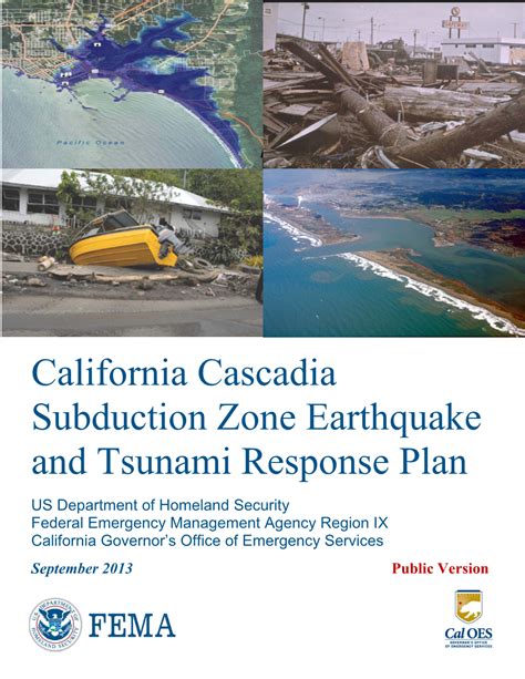 California Cascadia Subduction Zone Earthquake And Tsunami Docslib