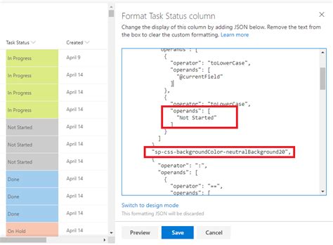 Column Formatting In Sharepoint Online No Coding