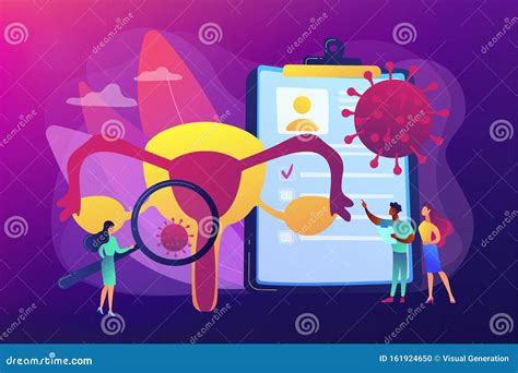 Human Papillomavirus HPV Concept Vector Illustration Stock Vector Illustration Of Cartoon