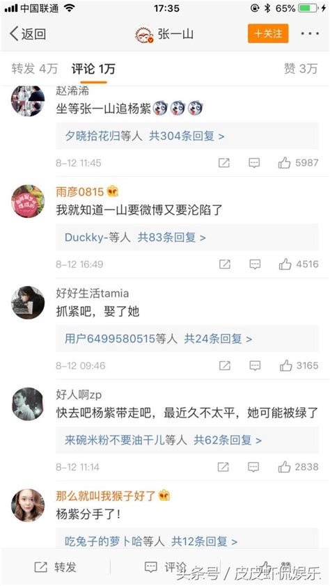 隨著楊紫秦俊傑工作室發布分手聲明之後 張一山微博果然淪陷了 每日頭條