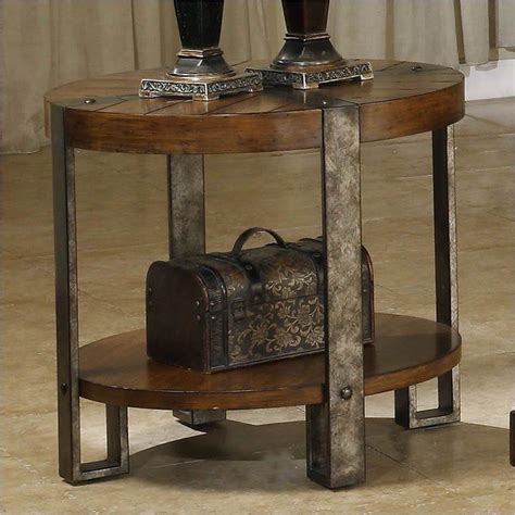 Round Rustic End Table Coffee Table Design Ideas
