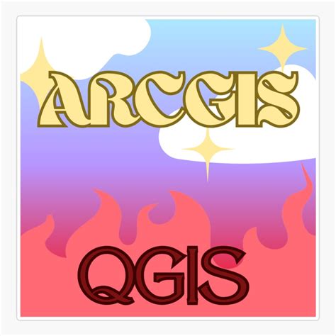 Maneki Arcgis Vs Qgis Sticker Phone Decal Water Bottle Stickers Car Decals Funny Birthday T