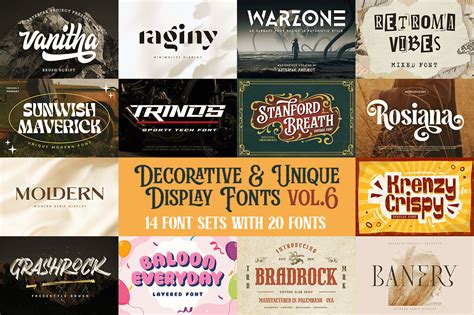 Creative And Unique Display Fonts For Your New Projects