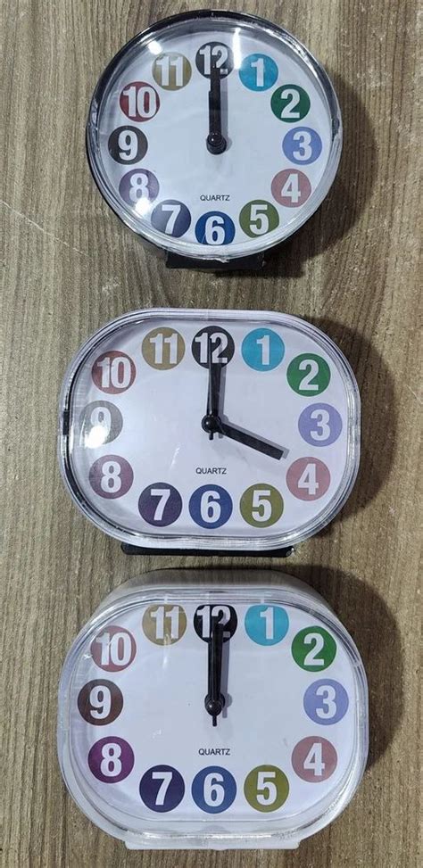 Plastic Alarm Table Clocks Shape Round At ₹ 110piece In New Delhi