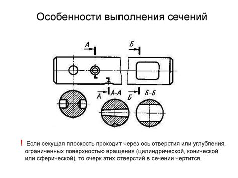 Сечения. Виды, изображение и обозначение сечений - презентация онлайн
