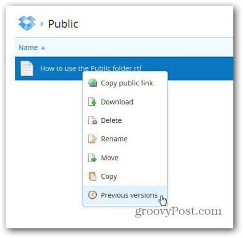 Restore A Deleted File In Dropbox Or Get Back A Previous Version