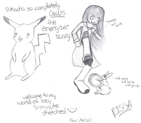 Pikachu Vs Energizer Bunny By Rissasaurus On Deviantart