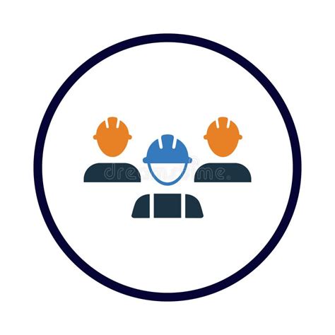Engineer Man People Worker Construction Engineer Icon Stock Vector