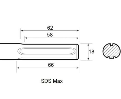 Sds Max Chisel Chisel With 4 Tungsten Carbide Teeth