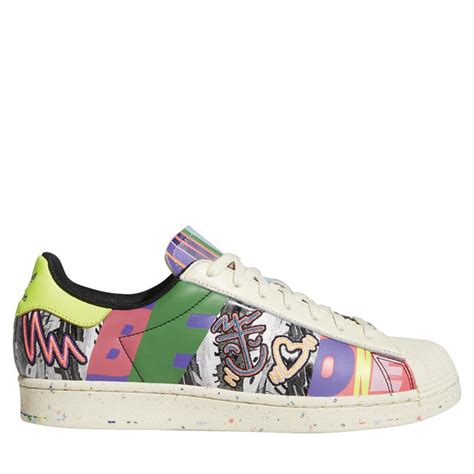 Buy Adidas Originals Mens Superstar Pride Trainers Chalk Whitechalk